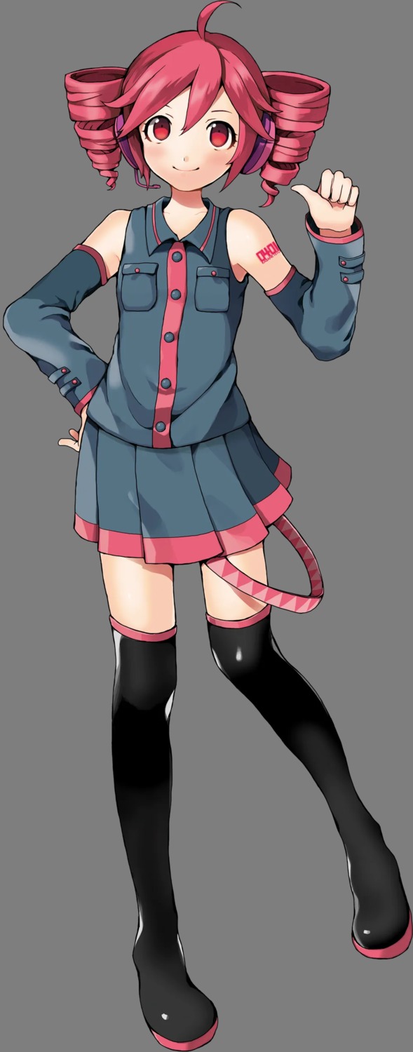 Utau Kasane Teto Headphones Tagme Tattoo Thighhighs Transparent Png